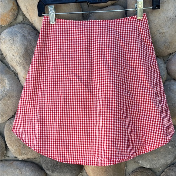 Handmade | Kitchen | Handmade Reversible Red And Redwhite Gingham Half ...